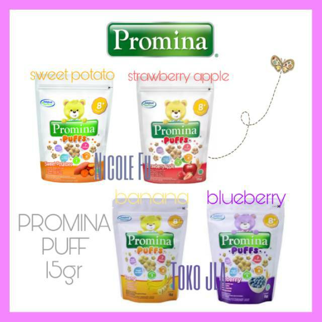 Jual PROMINA Puffs Puff Blueberry / Banana / Strawberry Apple / Wagyu ...