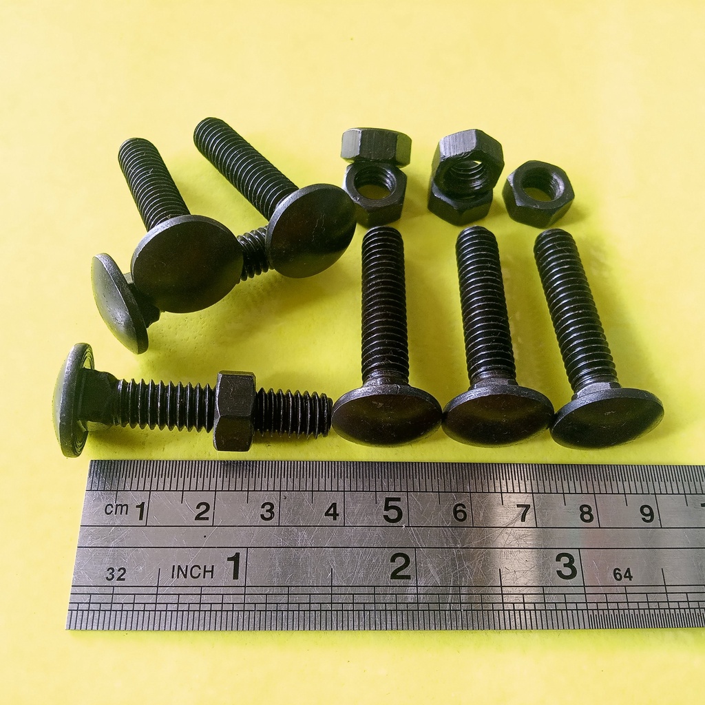 Jual BAUT MUR CB 5/16 x 1 1/2" INCHI / BAUT M8 PANJANG 4CM / BAUT 13 ...