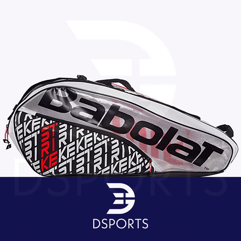 Jual Babolat RHX12 Pure Strike White Red ( Tennis Bag Tas Tenis ...