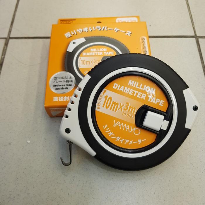 Jual Measuring 10M Diameter Tape Yamayo Phi Band Million Phiben Phiband ...