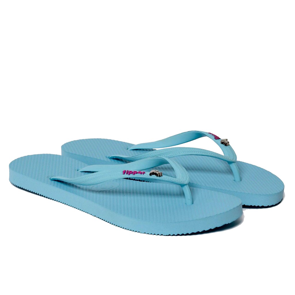 Jual Sandal Fipper Glitter / Sendal Jepit / Sendal Wanita in Baby Blue ...