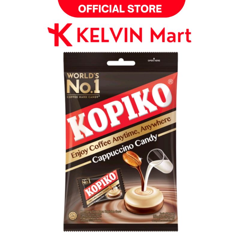 Jual Permen Kopiko Coffe Shot Cappuccino pck 150g | KELVIN Mart ...