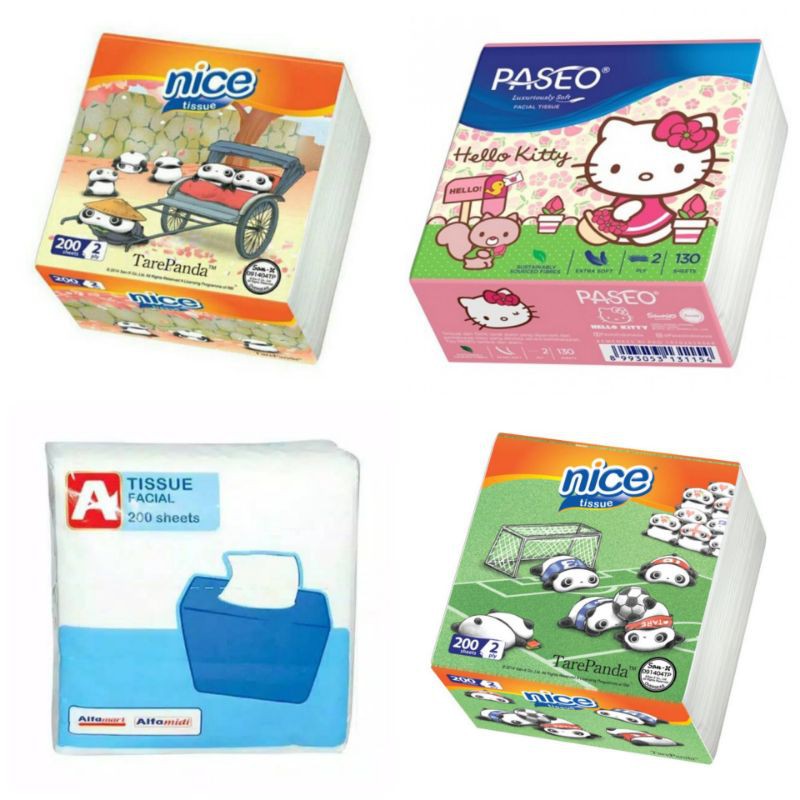 Jual Tissue Nice & alfamart 200 Sheet - Tissue Paseo Elegant 250 Sheet ...