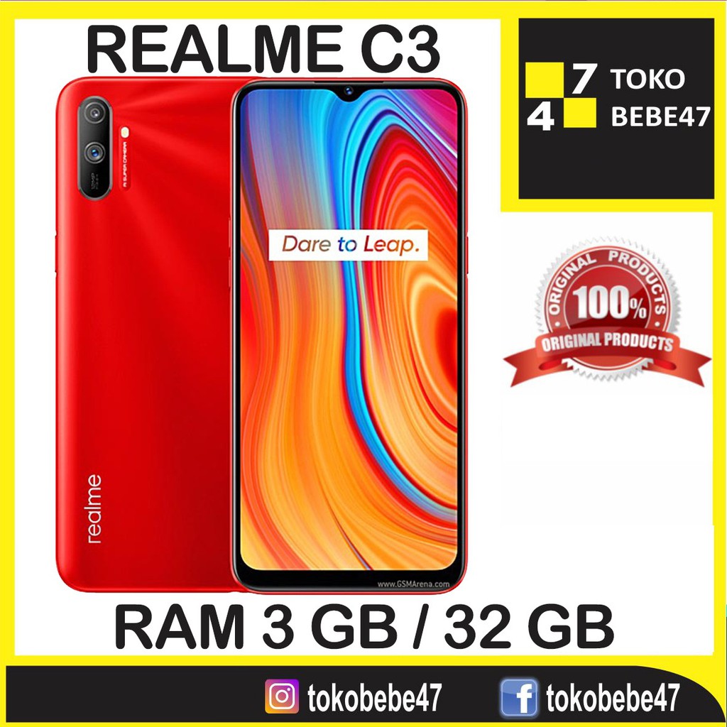 Jual REALME C3 RAM 3GB ROM 32GB GARANSI RESMI | Shopee Indonesia