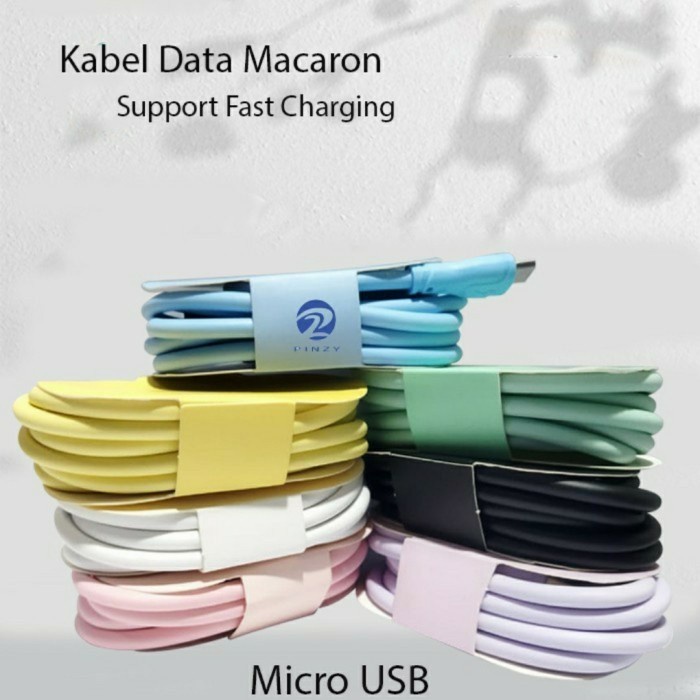 Jual Kabel Data Macaron V8 Micro USB / iP Lightning / Type C fast ...