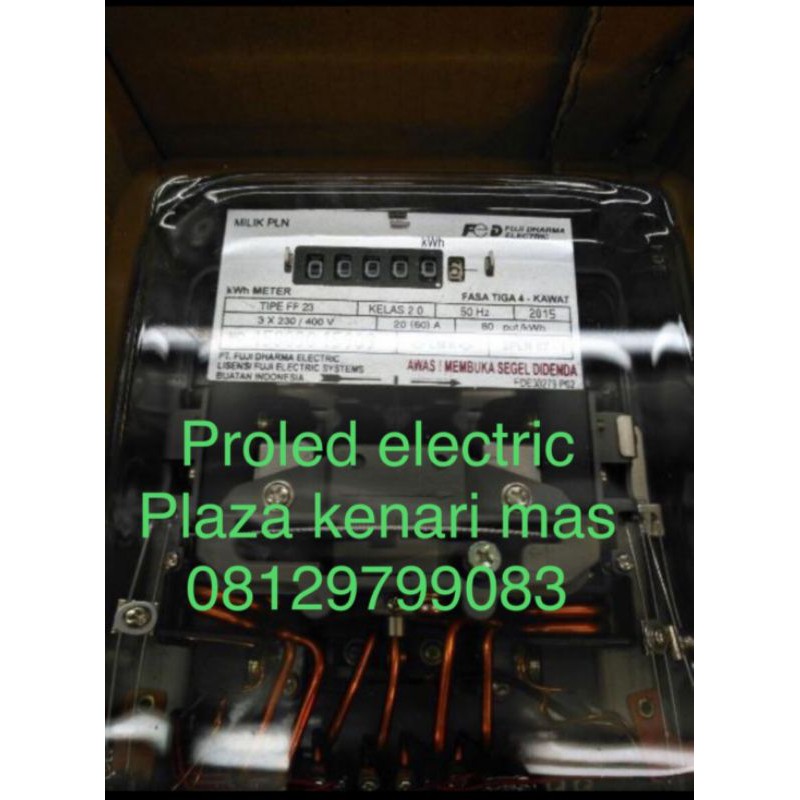Jual meteran listrik kwh meter fujidharma metbelosa melcoinda fuji dharma 3p 3 phase 3phase ...