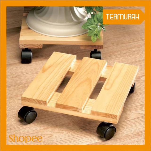 Jual Troli Gas Tabung Gas LPG Kayu / Trolli Galon / Troli Pot Tanaman ...