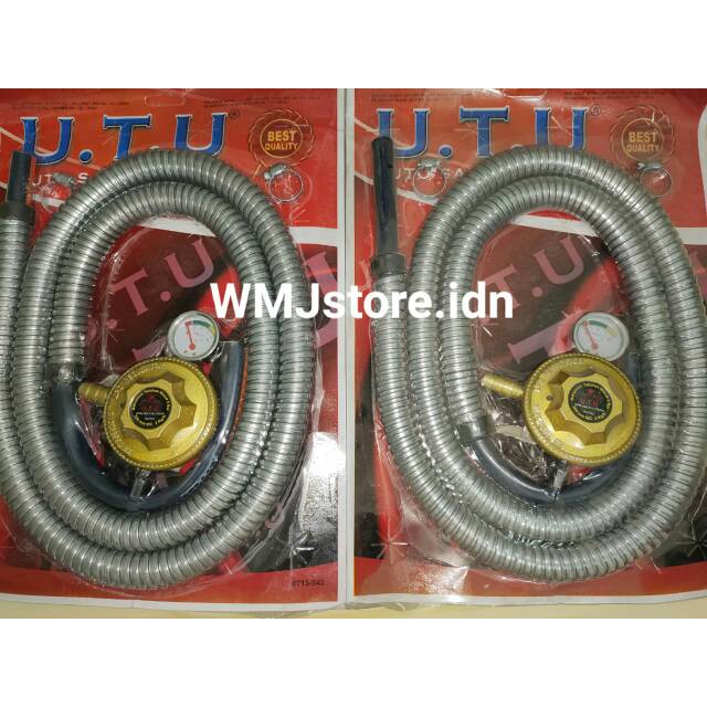 Jual Selang gas komplit UTU (Selang gas + kepala regulator komplit ...