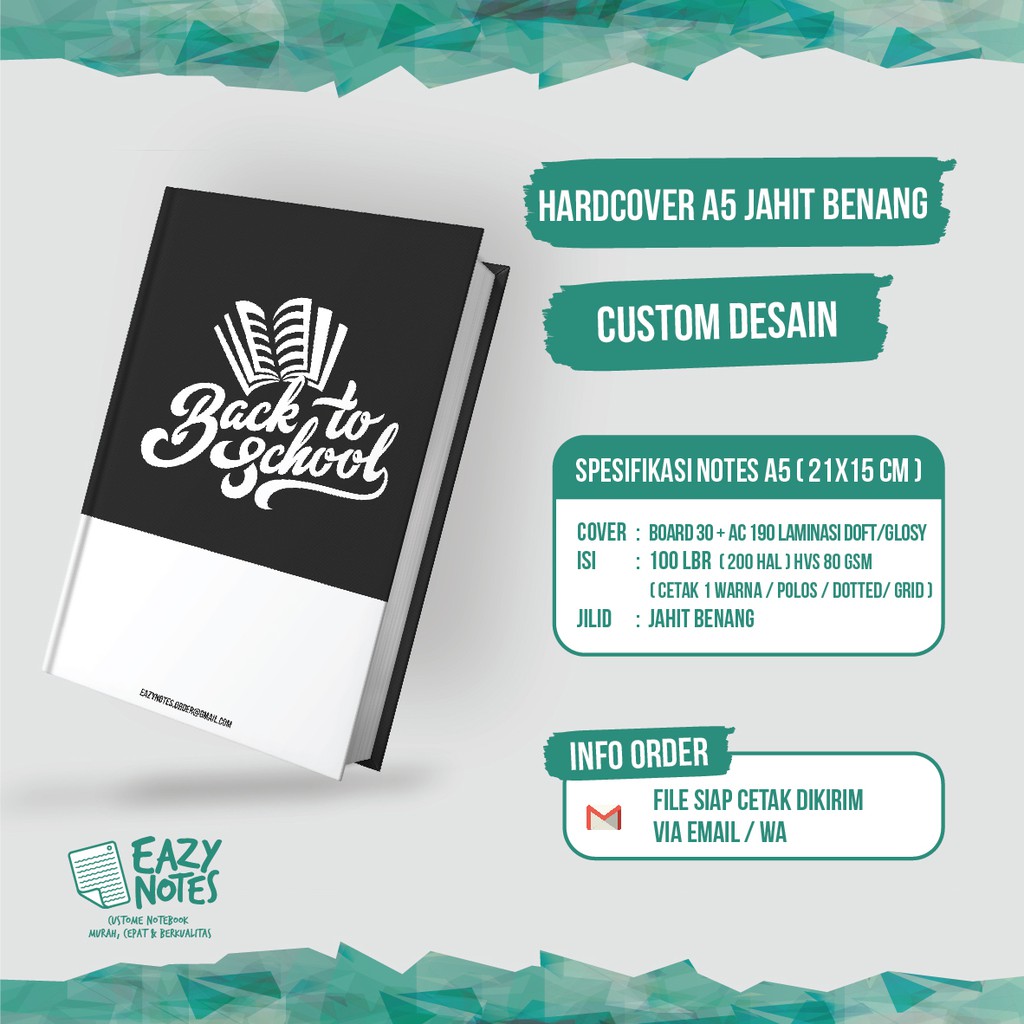 Jual NOTES HARDCOVER JAHIT BENANG CUSTOM A5 Murah | Shopee Indonesia