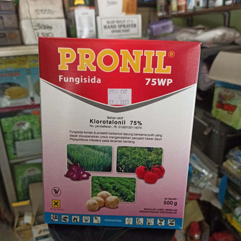 Jual FUNGISIDA PRONIL 75 WP 500 GRAM KLOROTALONIL 75% PENGENDALI HAWAR ...