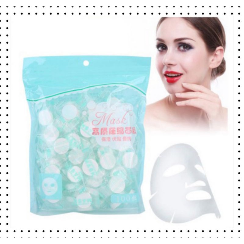 Jual Paper Mask Bentuk Bungkusan Permen // Compressed Paper Mask Sheet ...