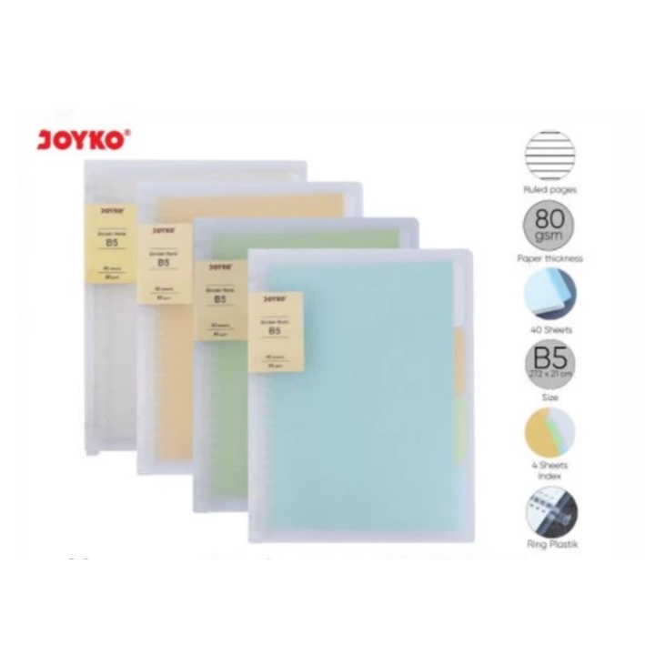 Jual Binder Note Transparan B5-TP-P144 JOYKO 26 Ring / Map Binder B5 ...