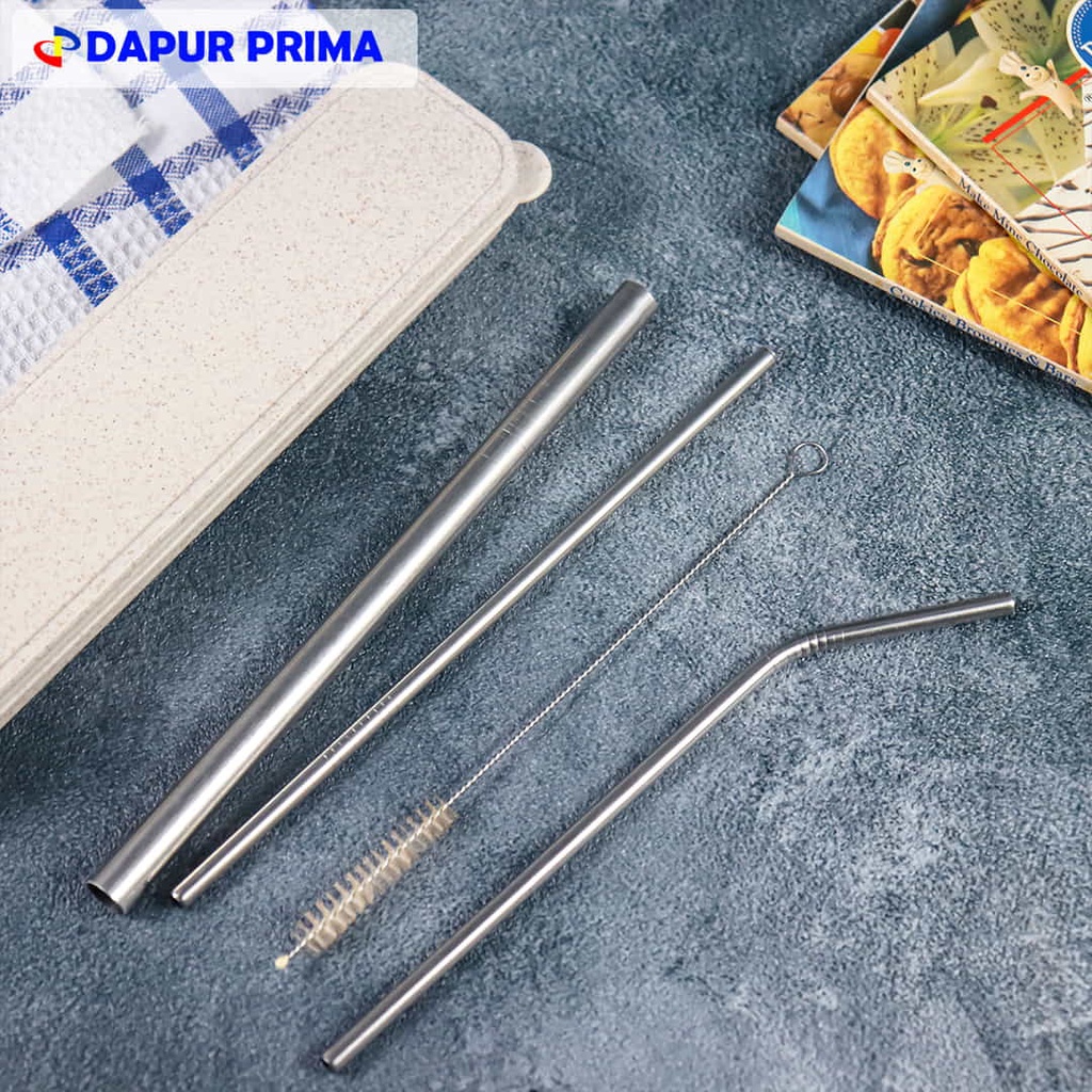 Jual SEDOTAN STAINLESS MIX +TEMPAT (4PCS) | Shopee Indonesia