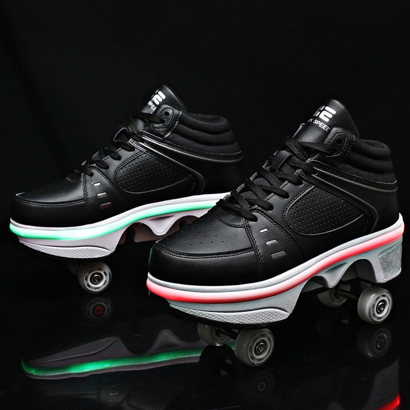 Jual Kick Roller Shoes - Kick Speed Led - Sepatu Roda Deformasi Led ...