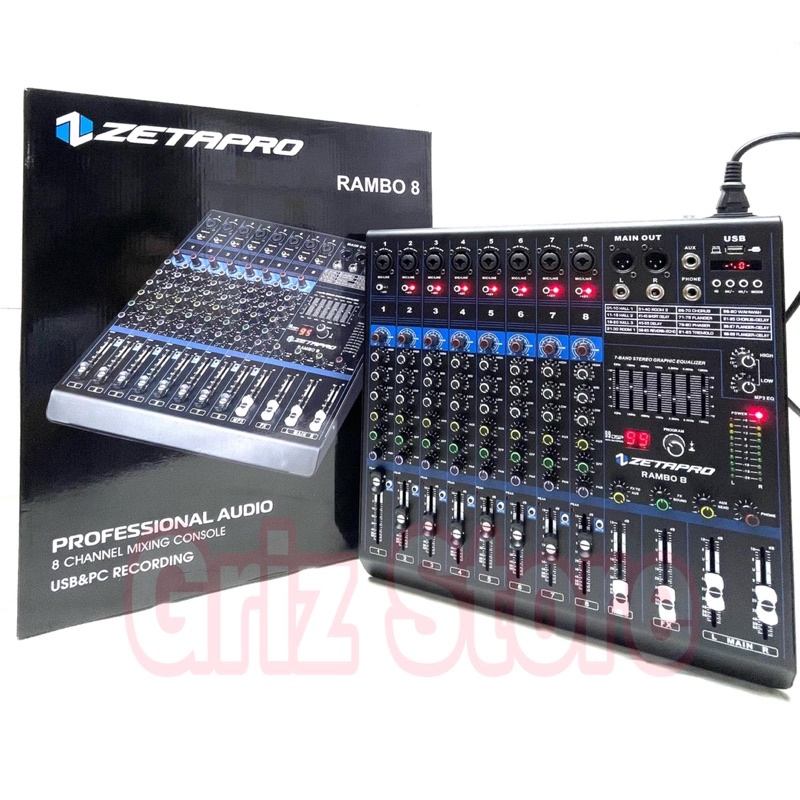 Jual Mixer Zetapro Rambo 8 / Rambo8 Original 8 channel | Shopee Indonesia