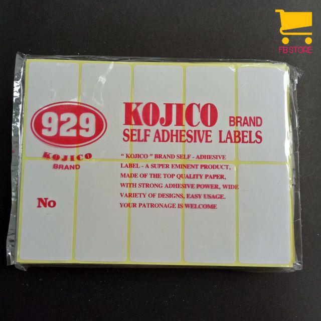 Jual Sticker label harga kertas / self adhesive labels KOJICO 929 ...