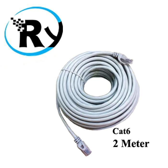 Jual Kabel LAN 2M CAT6 2Meter Cable Cat 6 UTP 2 Meter 1GBps Siap Pakai ...