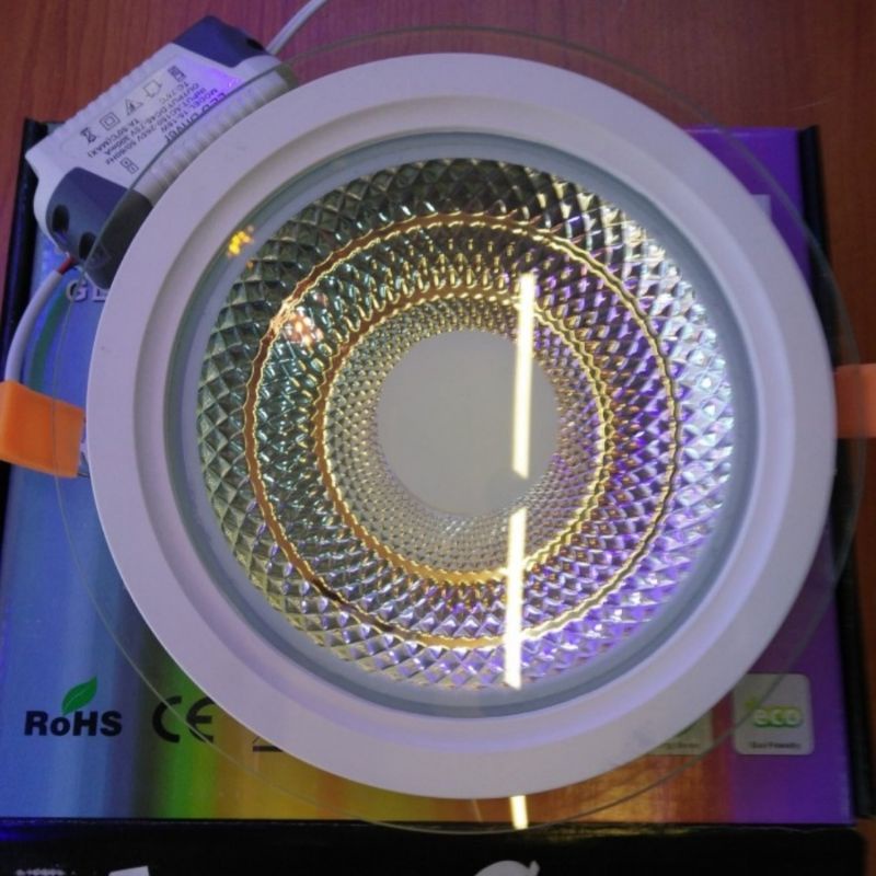 Jual Lampu Panel Led Inbow List Kaca Bulat COB 15w 15 watt | Shopee ...