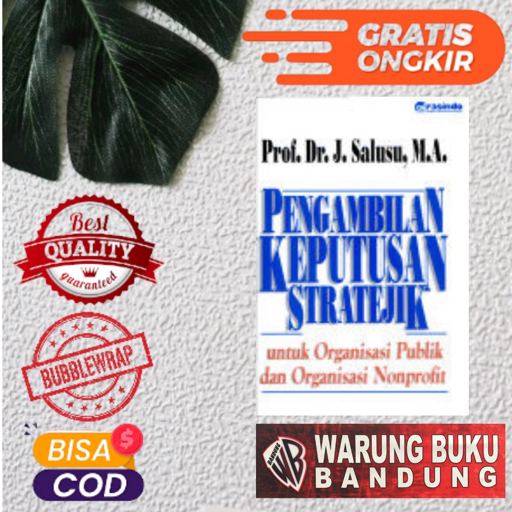 Jual Buku Pengambilan Keputusan Stratejik - J. Salusu | Shopee Indonesia