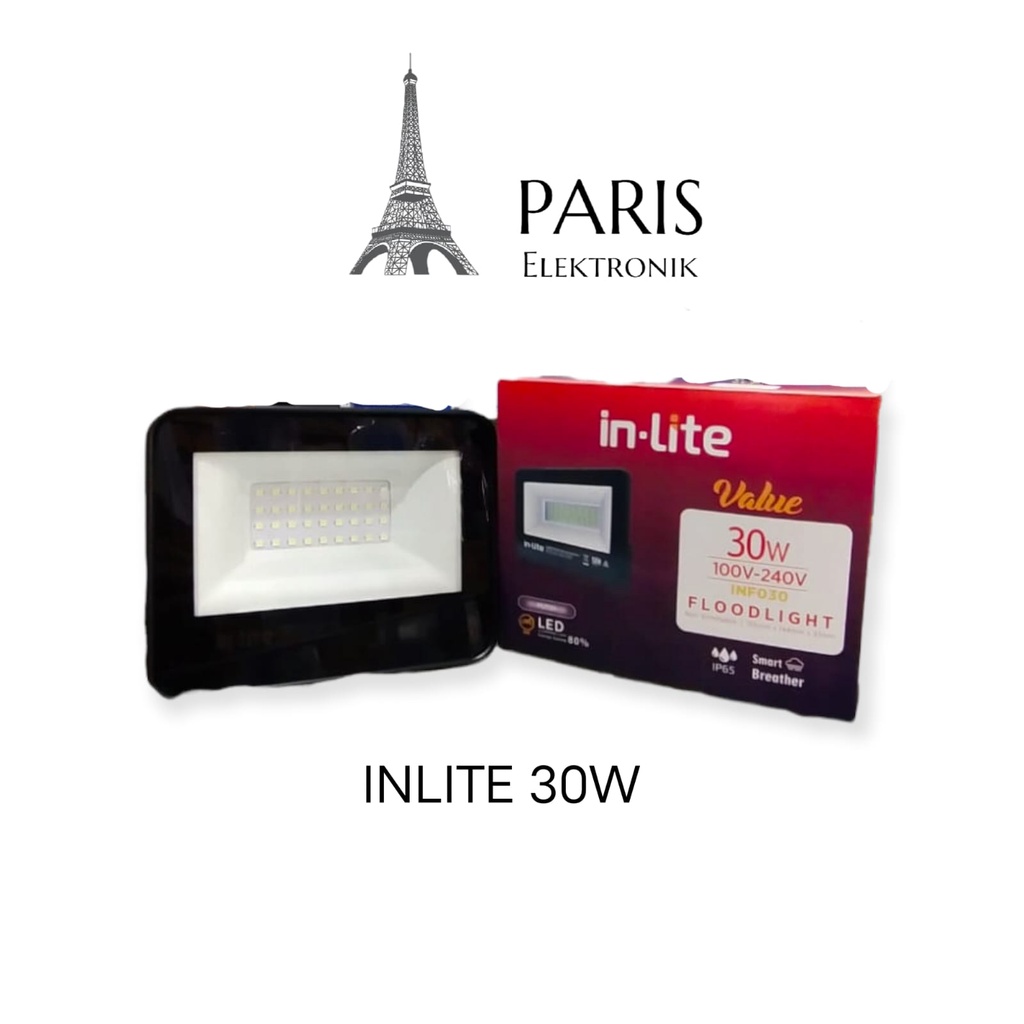Jual LAMPU SOROT FLOOD LIGHT INLITE INF030 30 WATT | Shopee Indonesia