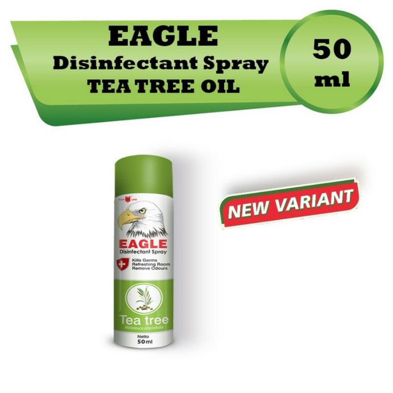 Jual Eagle Disinfectant Spray Tea Tree Oil 50ml | Shopee Indonesia