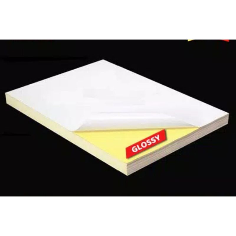 Jual kertas stiker Coat kilap glossy FOLIO minimal order 1 pak isi 100 ...