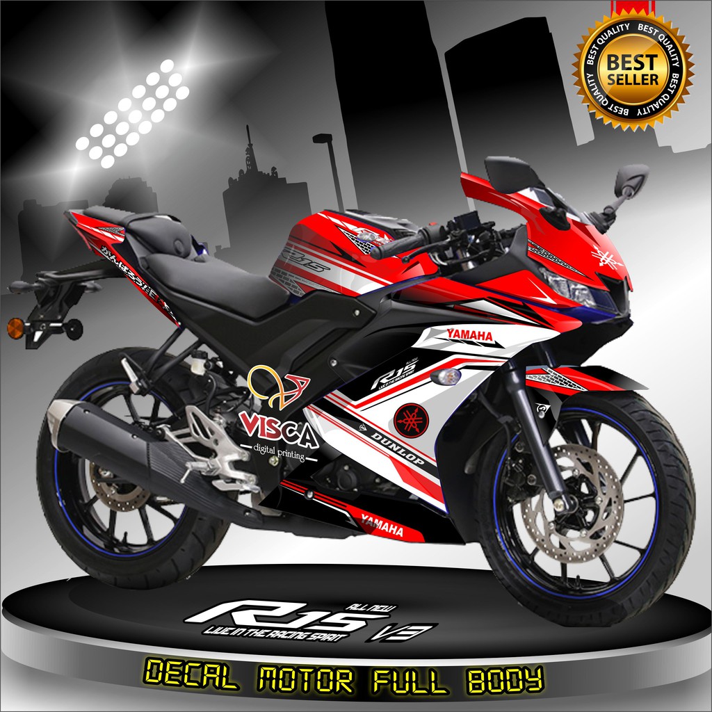 Jual Decal R15 V3 Full Body Stiker R15 V3 Full Body Dekal R15 V3 Red ...