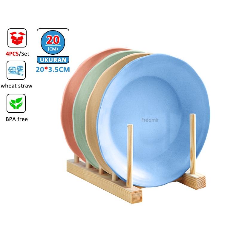 Jual Freemir Set Piring Makan Berbagai Ukuran Wheat Straw Jerami Gandum ...