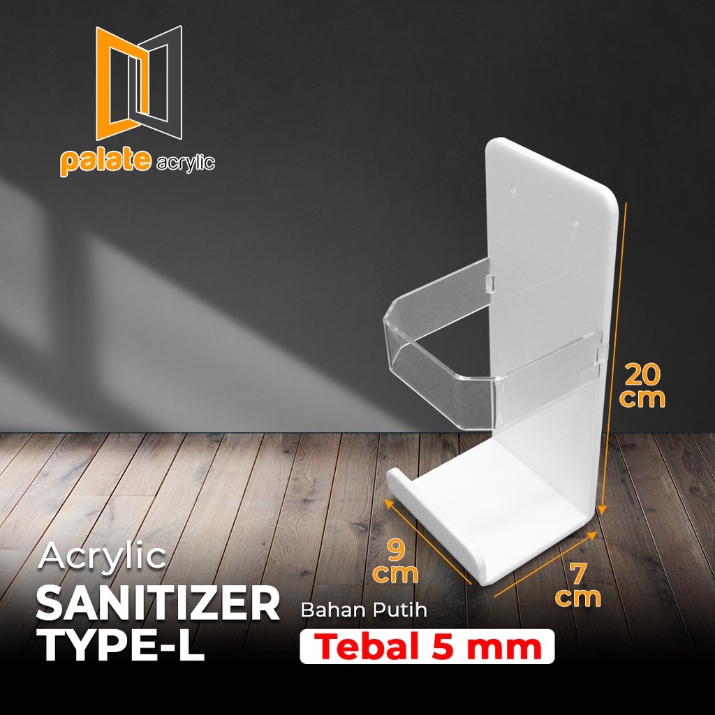 Jual ACRYLIC BRACKET HAND SANITIZER / AKRILIK TEMPAT BOTOL SANITIZER ...