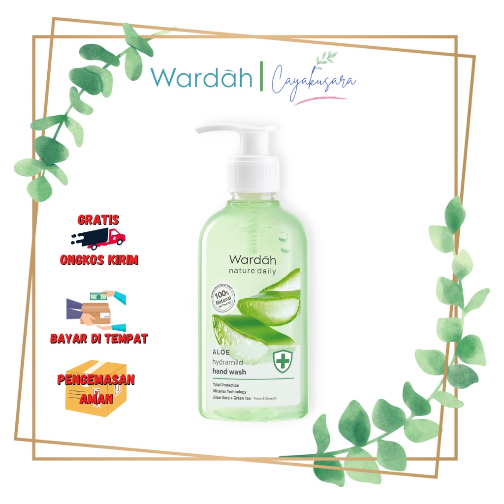 Jual Wardah Nature Daily Aloe Hydramild Hand Wash - Sabun Cuci Tangan ...