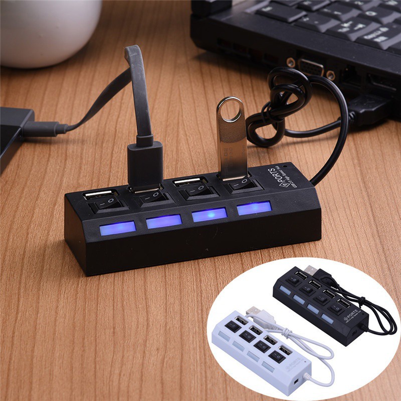Jual USB hub 4 port / colokan USB 4 port / saklar USB 4 titik | Shopee ...