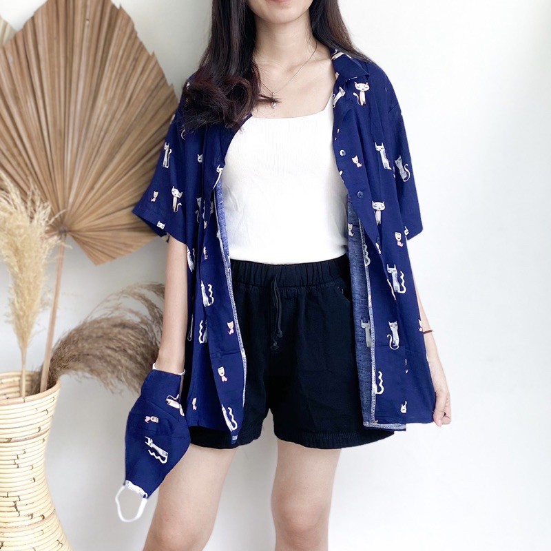 Jual Cat Pattern Kemeja | Shopee Indonesia