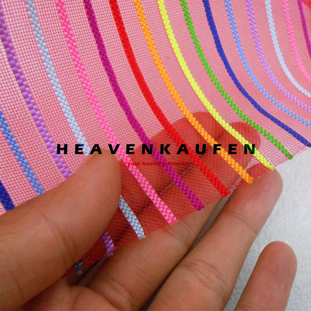 Jual Bahan Jaring / Jala Pelangi Rainbow Merah Harga Per Meter | Shopee ...