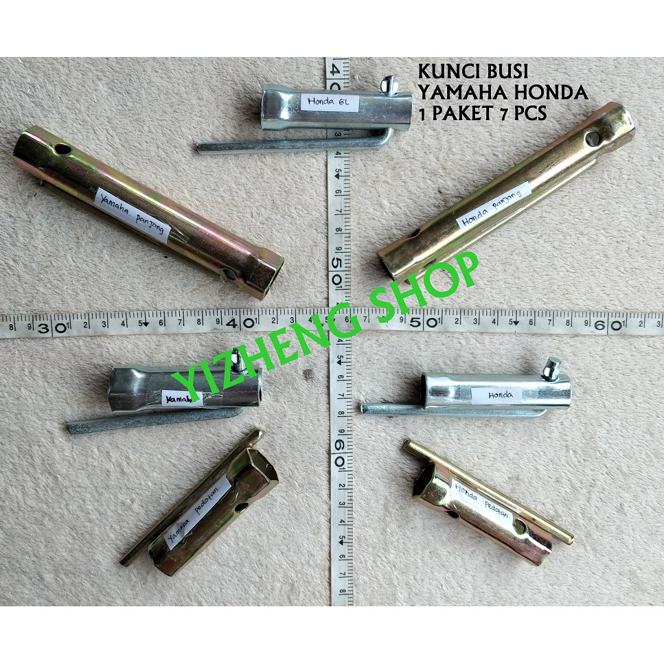 Jual KUNCI BUSI MOTOR 1 PAKET HONDA SUZUKI YAMAHA (7 PCS) | Shopee ...