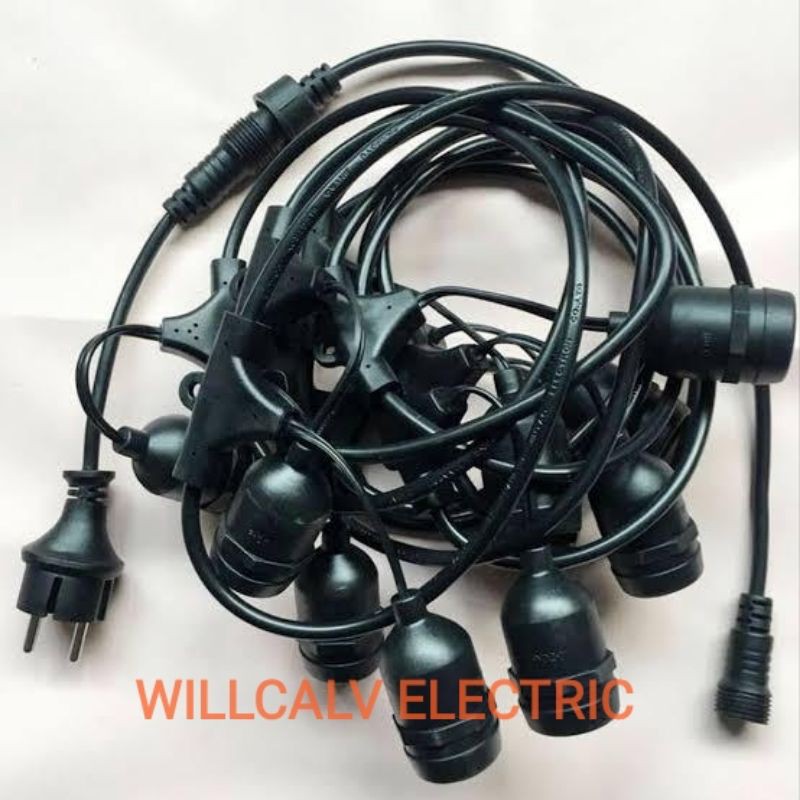 Jual FITING GANTUNG DEKORASI / FITING GANTUNG LAMPU TAMAN 10M 10 METER ...