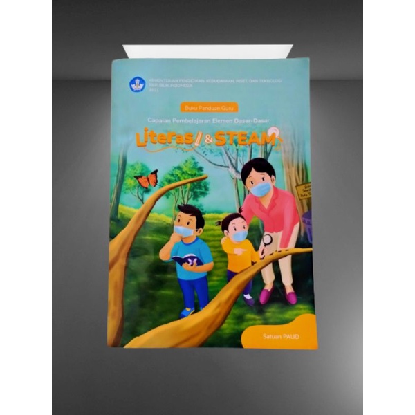 Jual ORI buku teks panduan guru TK/paud kurikulum merdeka literasi dan steam edisi terbaru ...