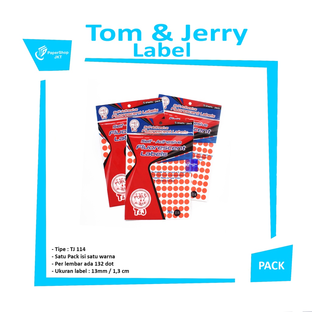 Jual TOM & JERRY - label color 114 - warna merah - red | Shopee Indonesia