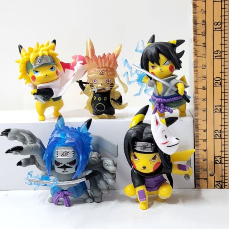 Jual Pikachu Pokemon Costum Naruto Figure / minato / Sasuke / Uchiha ...