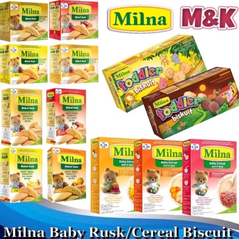 Jual Milna Baby Biskut Rusk / Milna Baby Cereal Milna | Shopee Indonesia