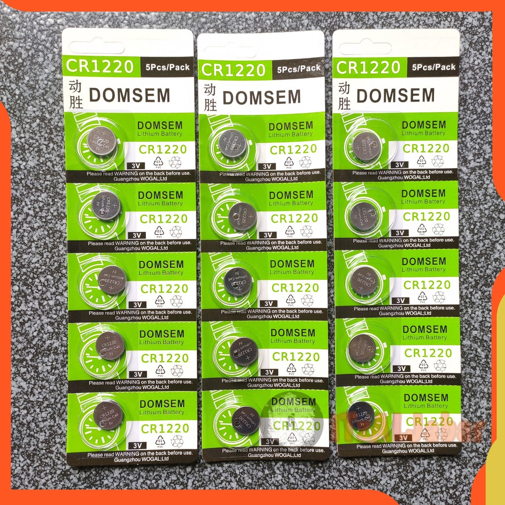 Jual Baterai Domsem CR1220 Batre Domsem CR 1220 Original | Shopee Indonesia