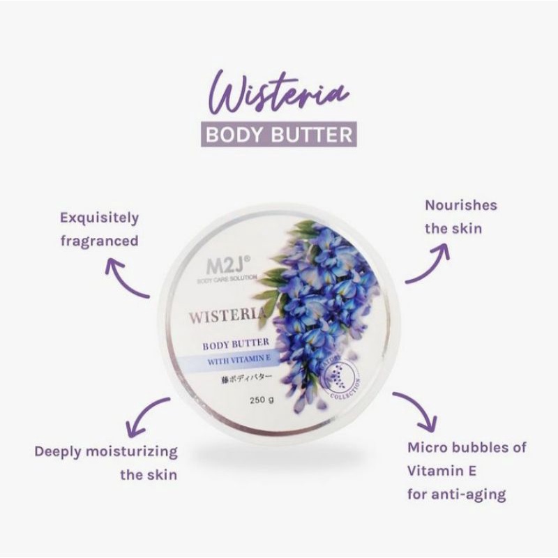 Jual Body Butter Wisteria With Vitamin E | Shopee Indonesia
