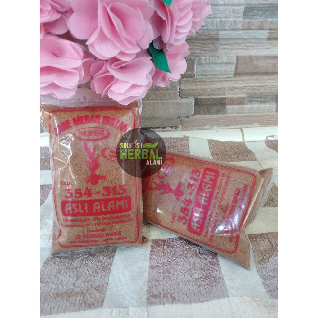 Jual JAMU JAHE MERAH INSTAN ASLI ALAMI 250 gram | Shopee Indonesia