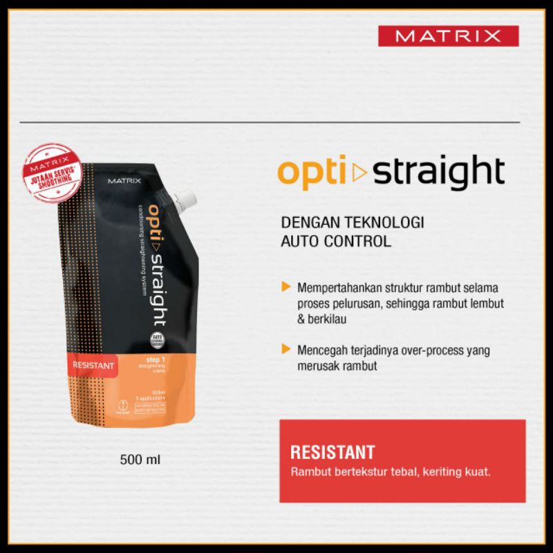 Jual MATRIX STEP 1 OPTI STRAIGHT 500mL / Obat Rebonding Smoothing ...