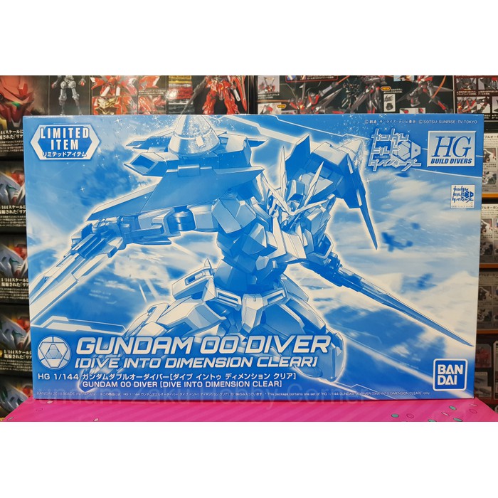 Jual HGBD Gundam OO Diver (Dive Into Dimension Clear) gundam base limited | Shopee Indonesia