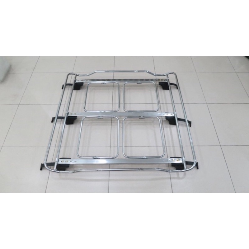 Jual ROOF RACK 6 KAKI SUNRISE CHROME / ROOF RACK UNIVERSAL / RACK ATAS ...