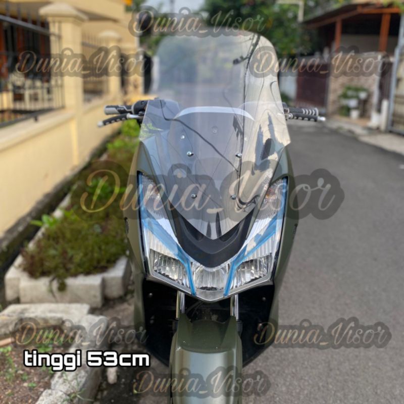 Jual windshield lexi model Xmax , visor lexi touring tinggi 53cm tebal ...