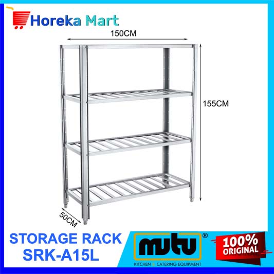 Jual rak stainlessl/rak dapur/rak barang Mutu SRK-A15L | Shopee Indonesia