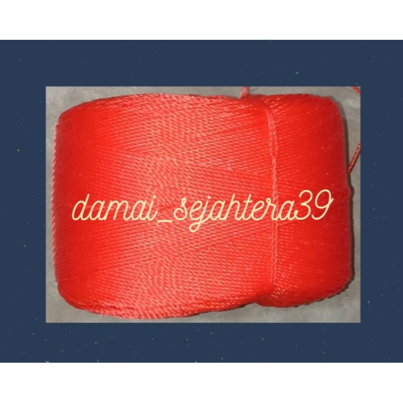 Jual Tali Tambang PE Indostar warna Merah 1 mm | Shopee Indonesia