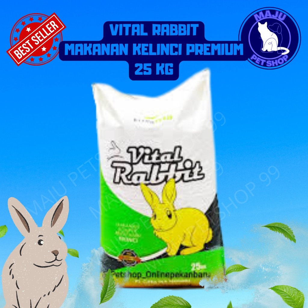 Jual MAKANAN KELINCI VITAL RABBIT PREMIUM - 25KG | Shopee Indonesia
