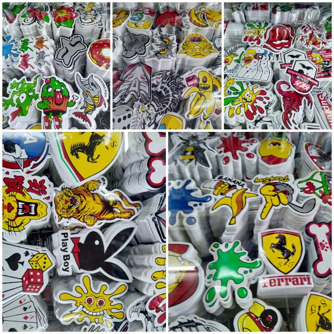 Jual NEW stiker motor unik sticker motor cartun stiker grosir isi 100 ...